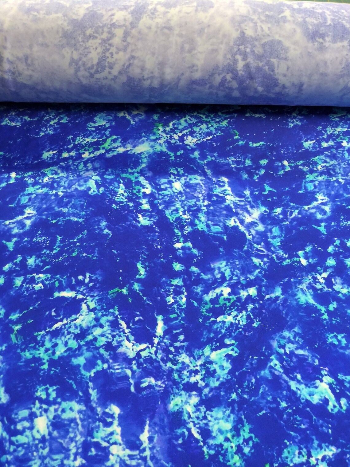 Ocean Tide pool fabric Spandex print fabric sold by the | Etsy