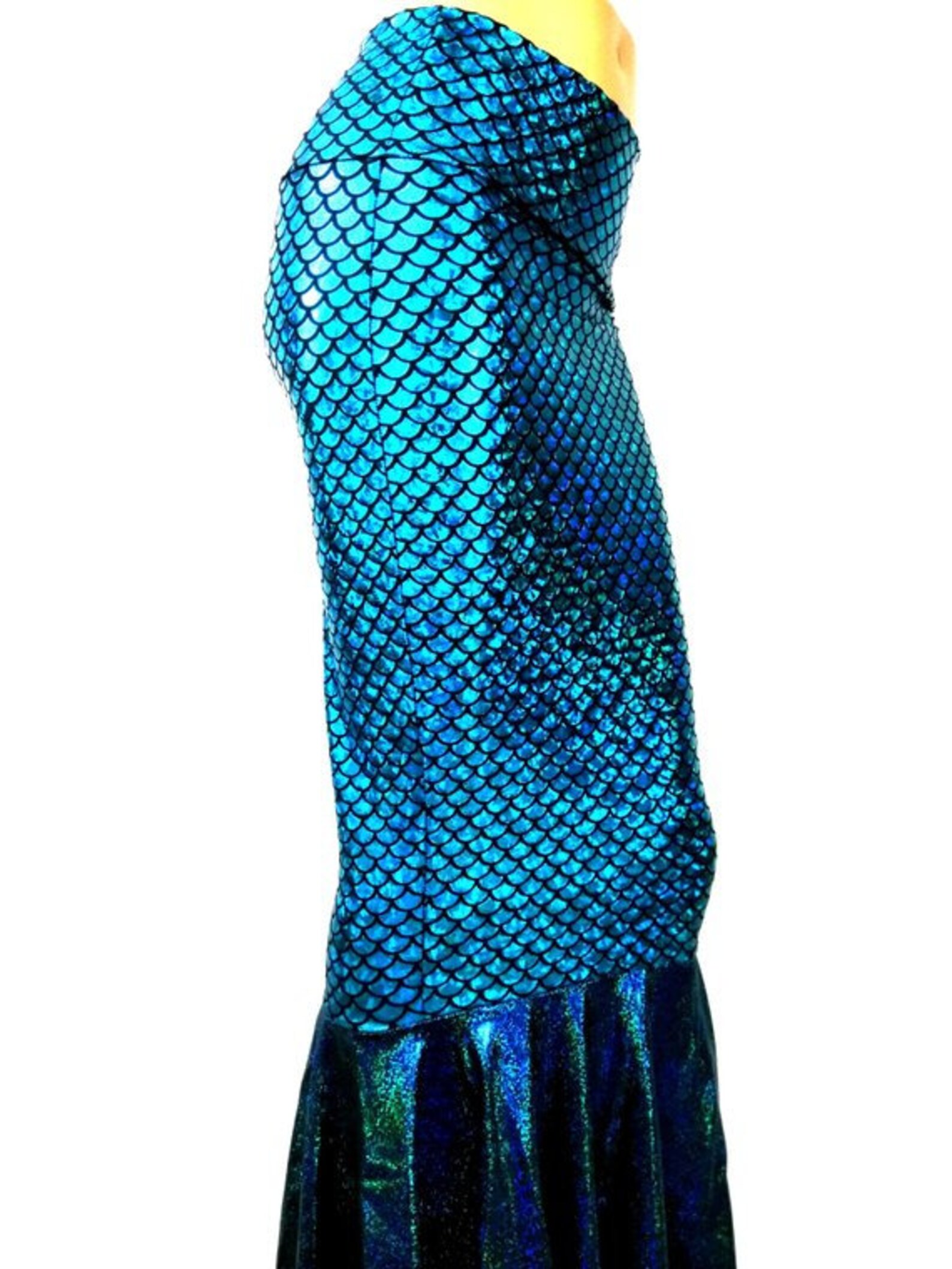 Girls Mermaid Skirt Fish Tail Shimmering Turquoise Scale Skirt - Etsy