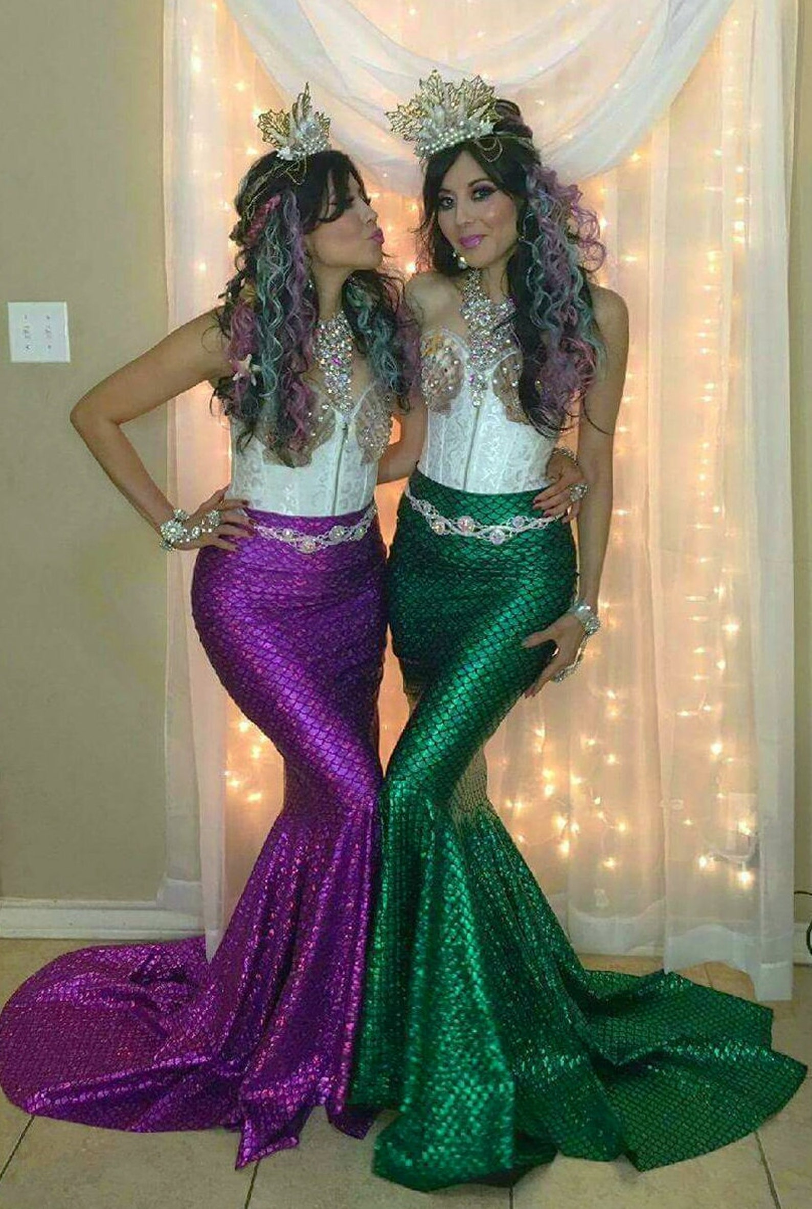 17 Color Choices Mermaid Skirt Fish Tail Costume Scales Print - Etsy