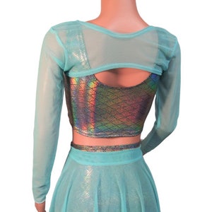 Sheer Rave "shrug" Warm Shoulders and Arms! Fits Pasties!! EDC EDM ...