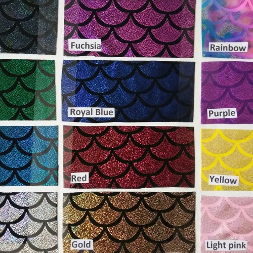 Scales Armor Fabric Plain Scales Armor Black by - Etsy