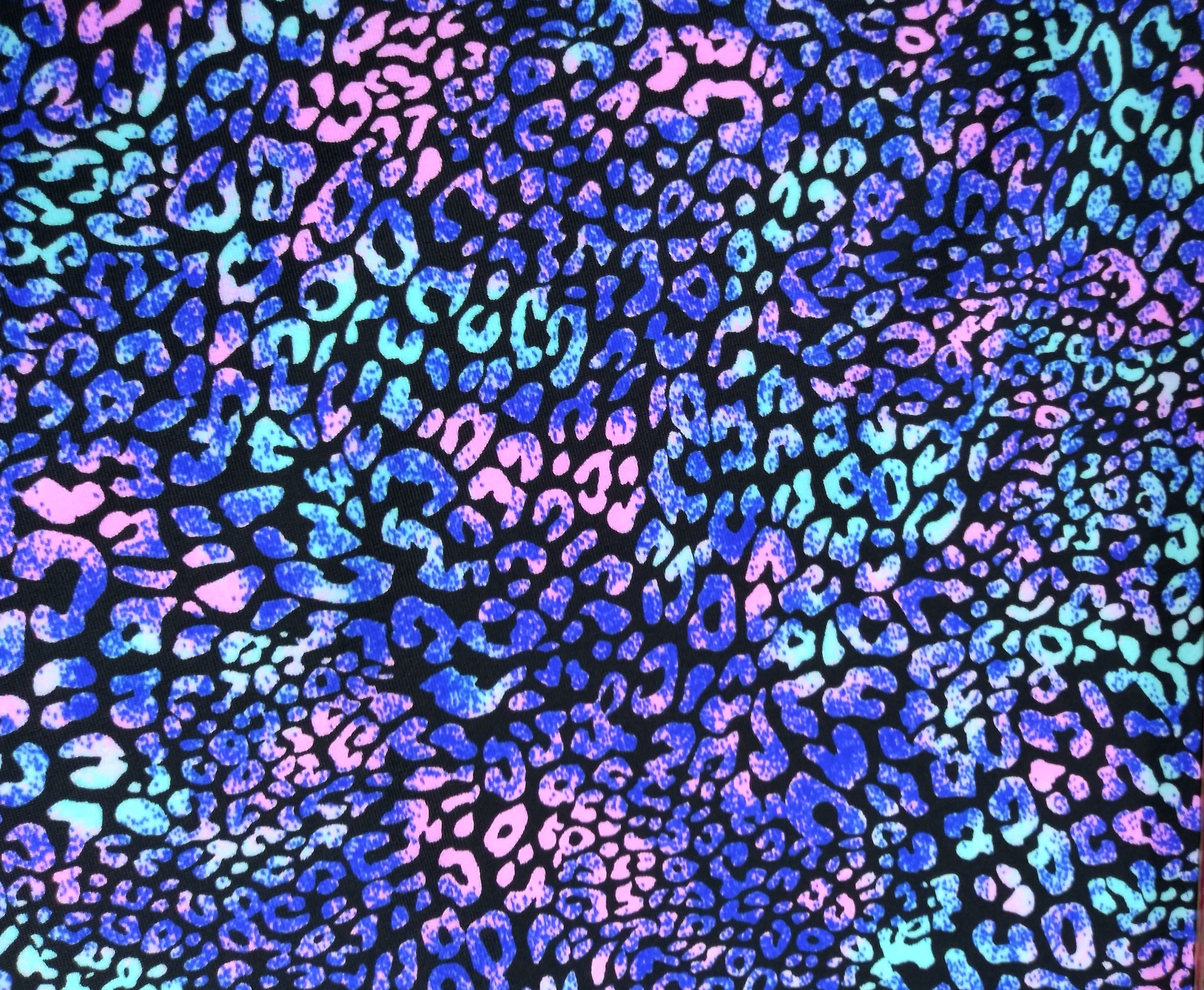 Pastel Leopard fabric Spandex print fabric sold by the forth | Etsy