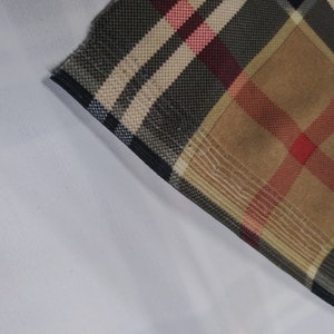 Brown Plaid Print Spandex Fabric 4 Way Sold by the 1/4, 1/2 , 1 Yard ...