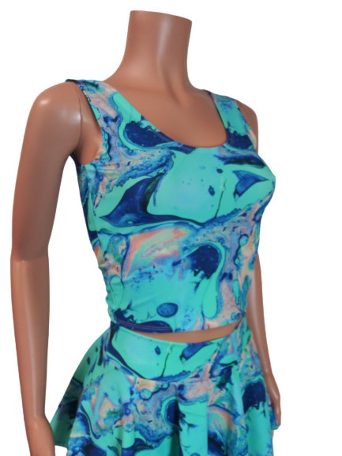 Oil Pool Fabric Spandex Print Swim Fabric Sold by the Forth - Etsy