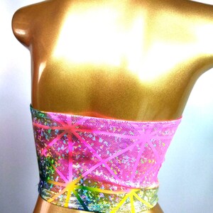 45 COLORS! Rave Top Rainbow Unicorn Crop Top Dance Top Yoga Dance Fairy ...