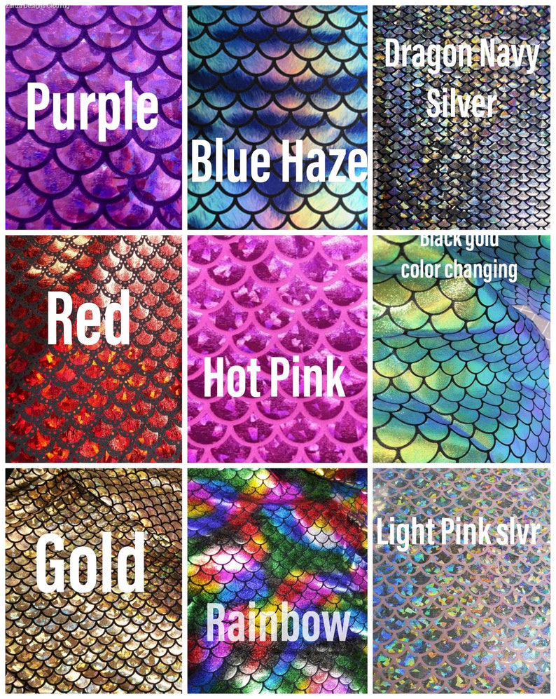 Mermaid Face Mask 16 Colors Hologram Spandex Outside and - Etsy