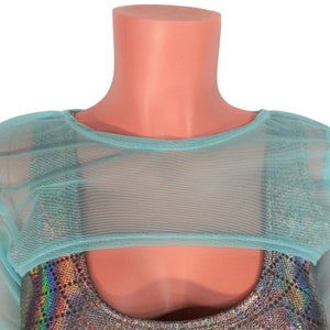 Sheer Rave "shrug" Warm Shoulders and Arms! Fits Pasties!! EDC EDM ...