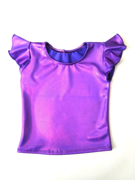 24 Colors Girls Flutter Sleeve Top Childs Girls Mermaid Top - Etsy