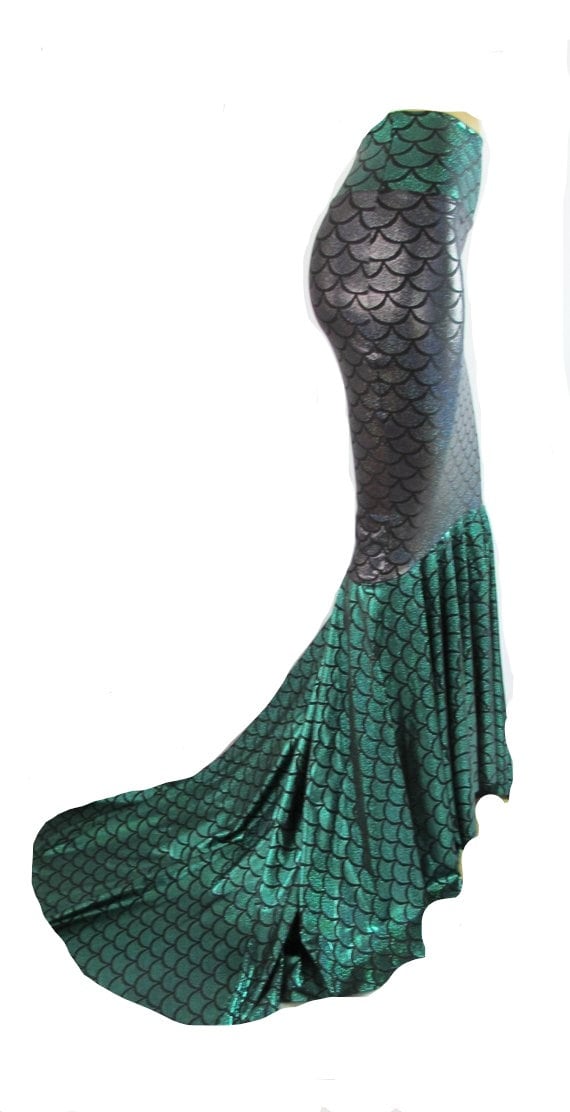 Mermaid SCALE Skirt Fish Tail Costume, Stretch Lycra, Fairy Circle ...