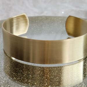 Matte Finish Gold Cuff, Half Inch Bangle, Gold Bracelet, Stackable ...