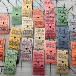 Vintage Bus Tickets: UK / 38 Pc / Bus Ticket Sampler / Assorted - Etsy