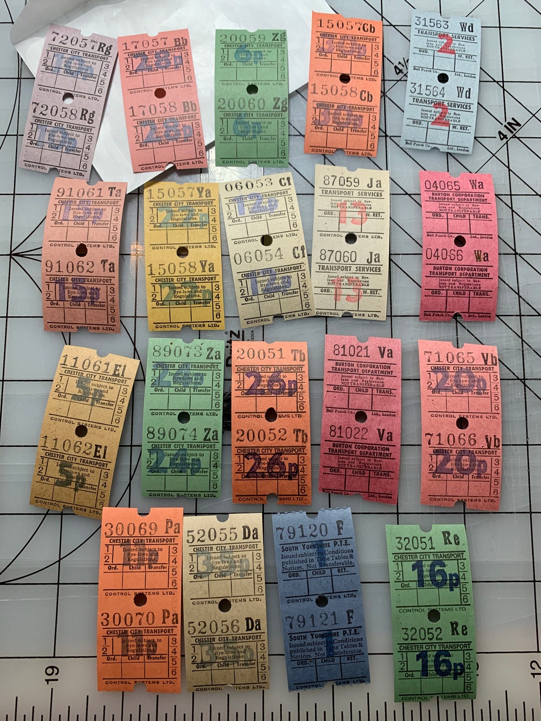 Vintage Bus Tickets: UK / 38 Pc / Bus Ticket Sampler / Assorted - Etsy ...