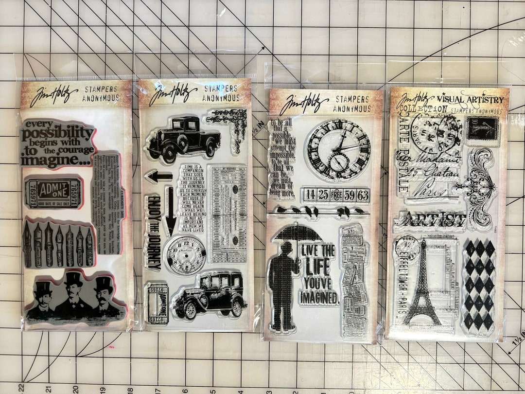 Tim Holtz Clear and Rubber Stamps - Etsy