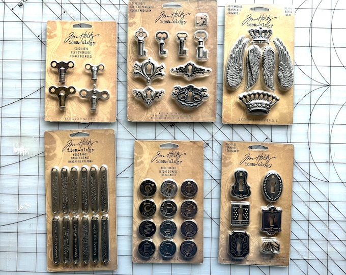 Tim Holtz Metal Embellishments/pick - Etsy