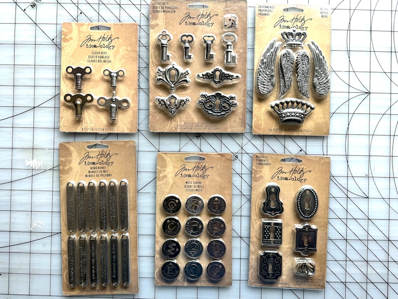 Tim Holtz Metal Embellishments/pick - Etsy