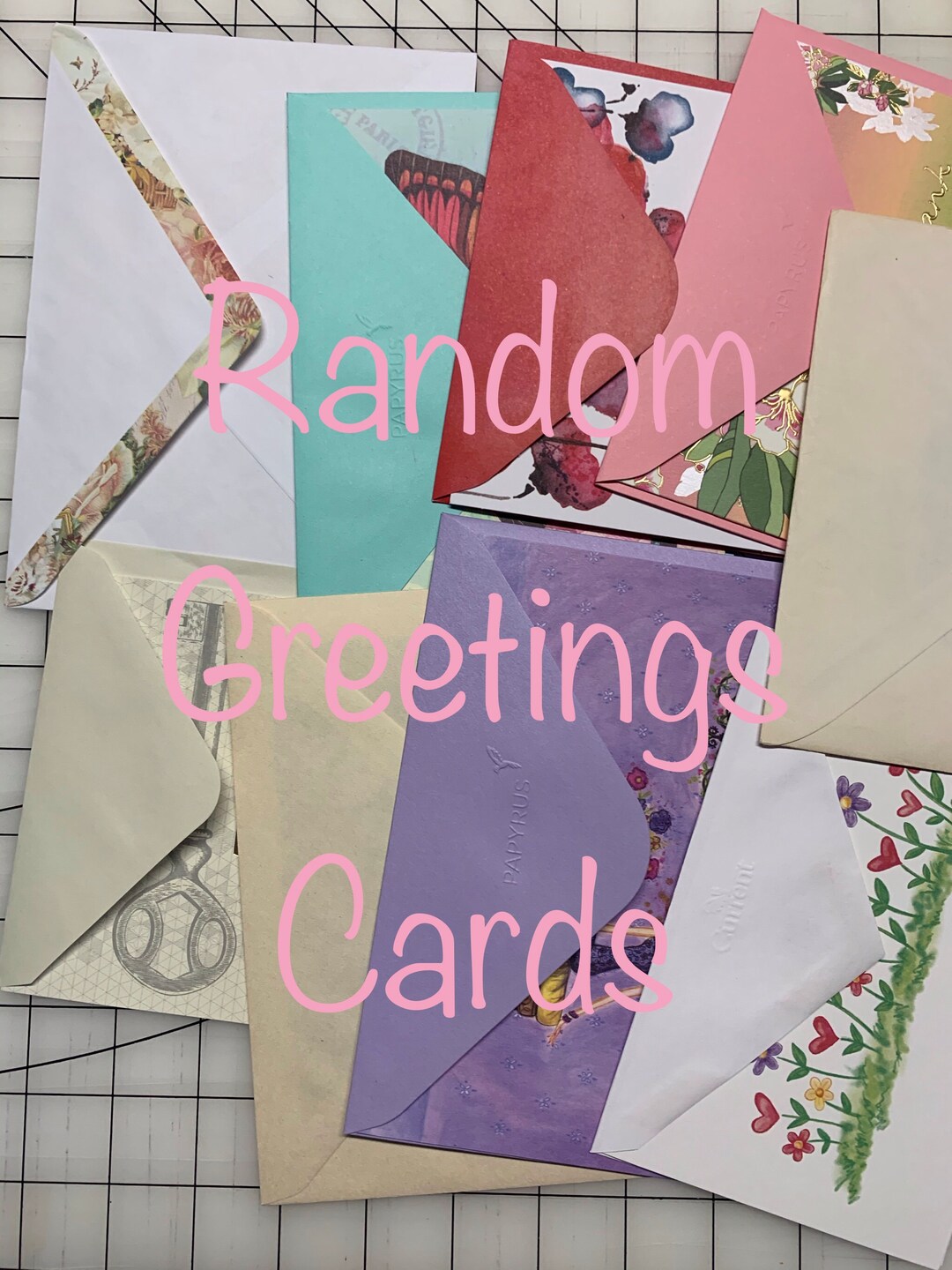 Random Grettings Cards / 9 Pc - Etsy