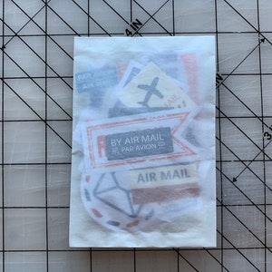 Airmailassorted Sticker Pack / 39 Pc / Journal Supply / Travel Theme - Etsy