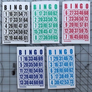 Bingo Card Assortment 12 Pc - Etsy