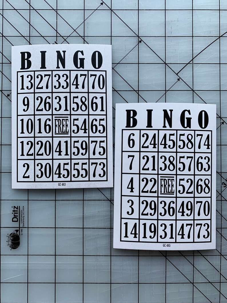 Bingo Card Assortment 12 Pc - Etsy