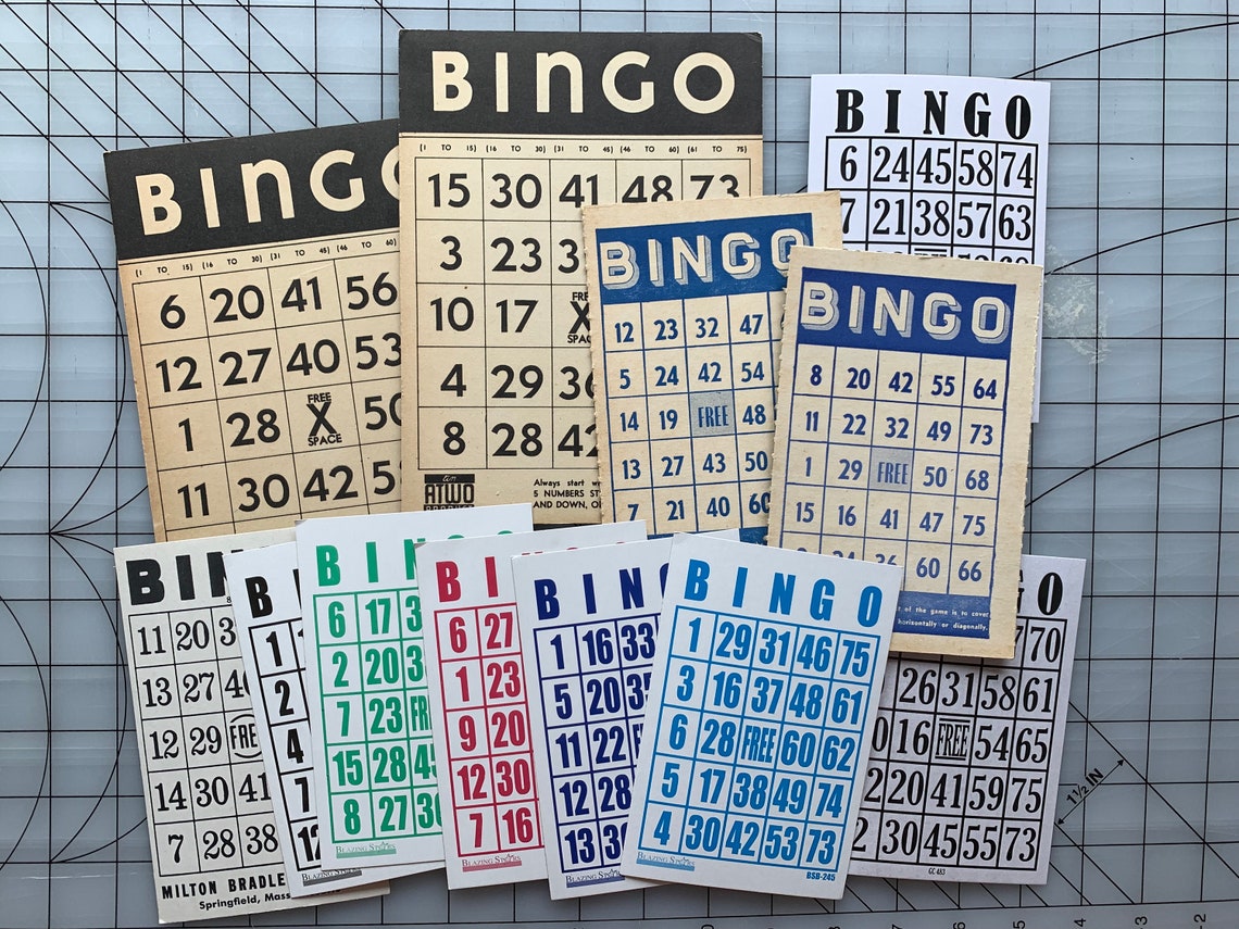 Bingo Card Assortment 12 Pc - Etsy