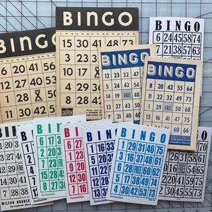 Bingo Card Assortment 12 Pc - Etsy