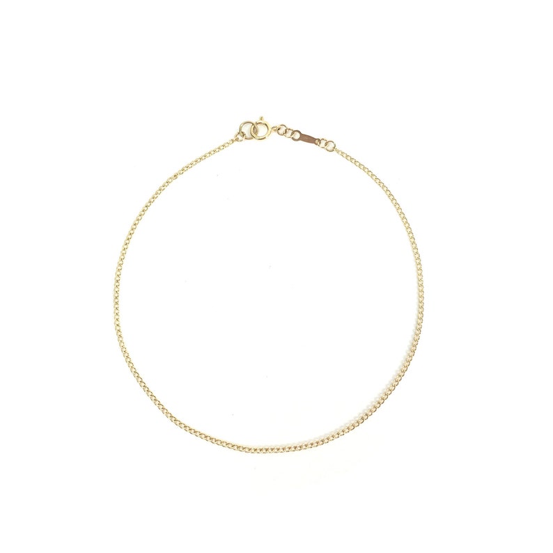 Baby Curb Chain Anklet Delicate Anklet Chain Dainty Gold - Etsy