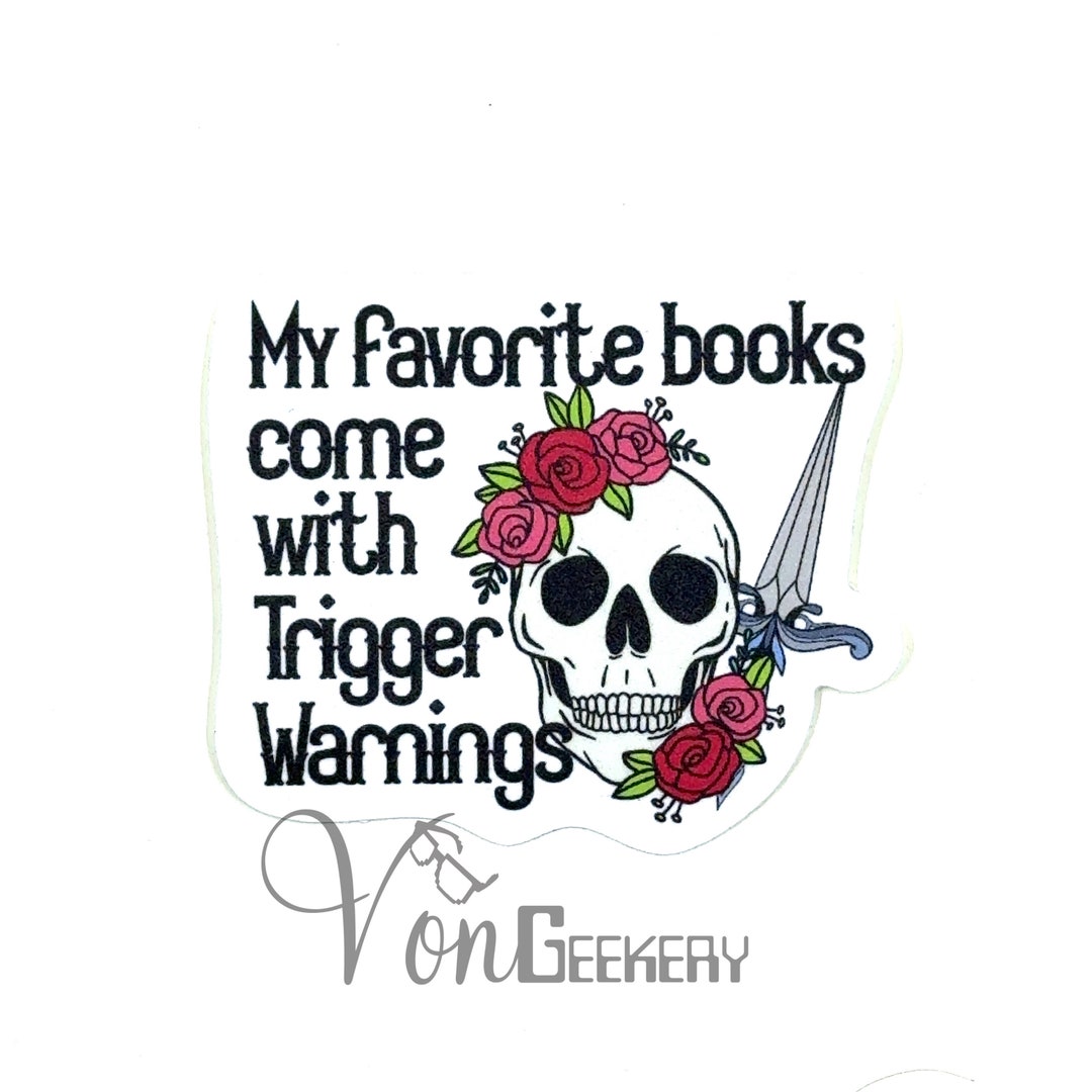 Trigger Warning Sticker - Etsy