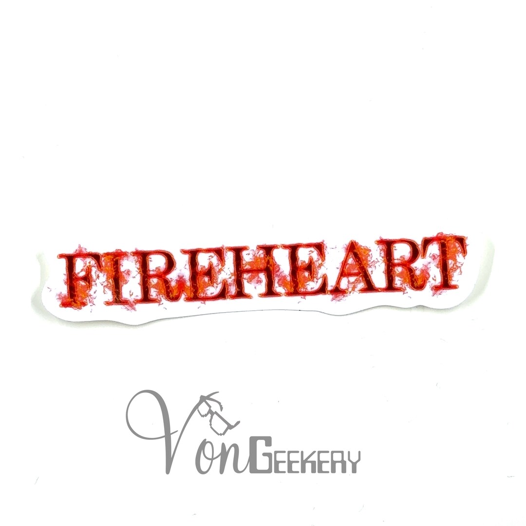 Fireheart Sticker - Etsy