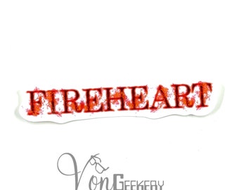 Fireheart Throne of Glass Waterproof Sticker Script TOG Bookish Sticker ...