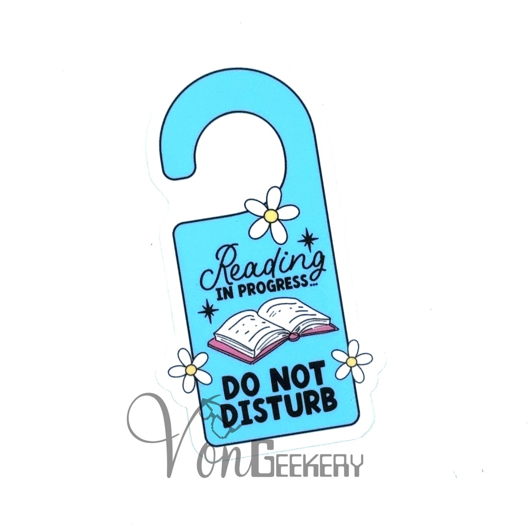Reading - Do Not Disturb Sticker - Etsy