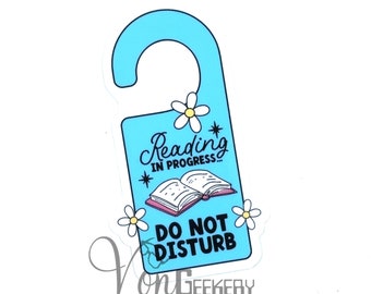 Do Not Disturb I’m Reading Door Hanger - Etsy