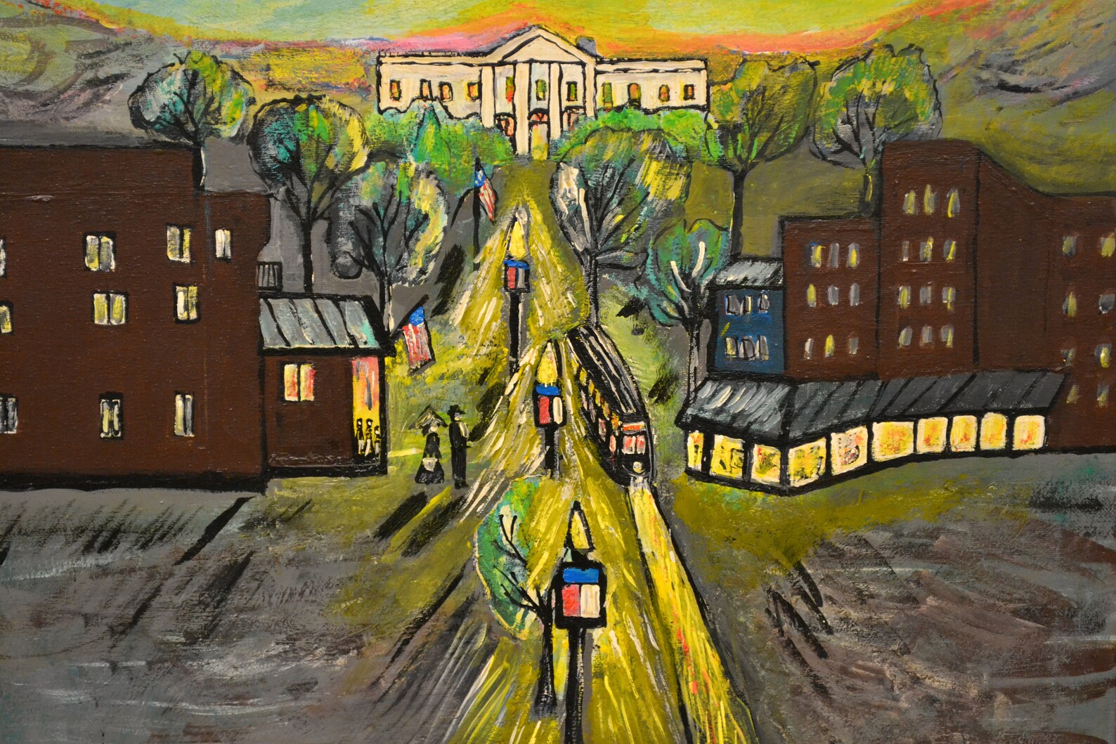 Austin Texas Painting-downtown Scene-hand Painted - Etsy