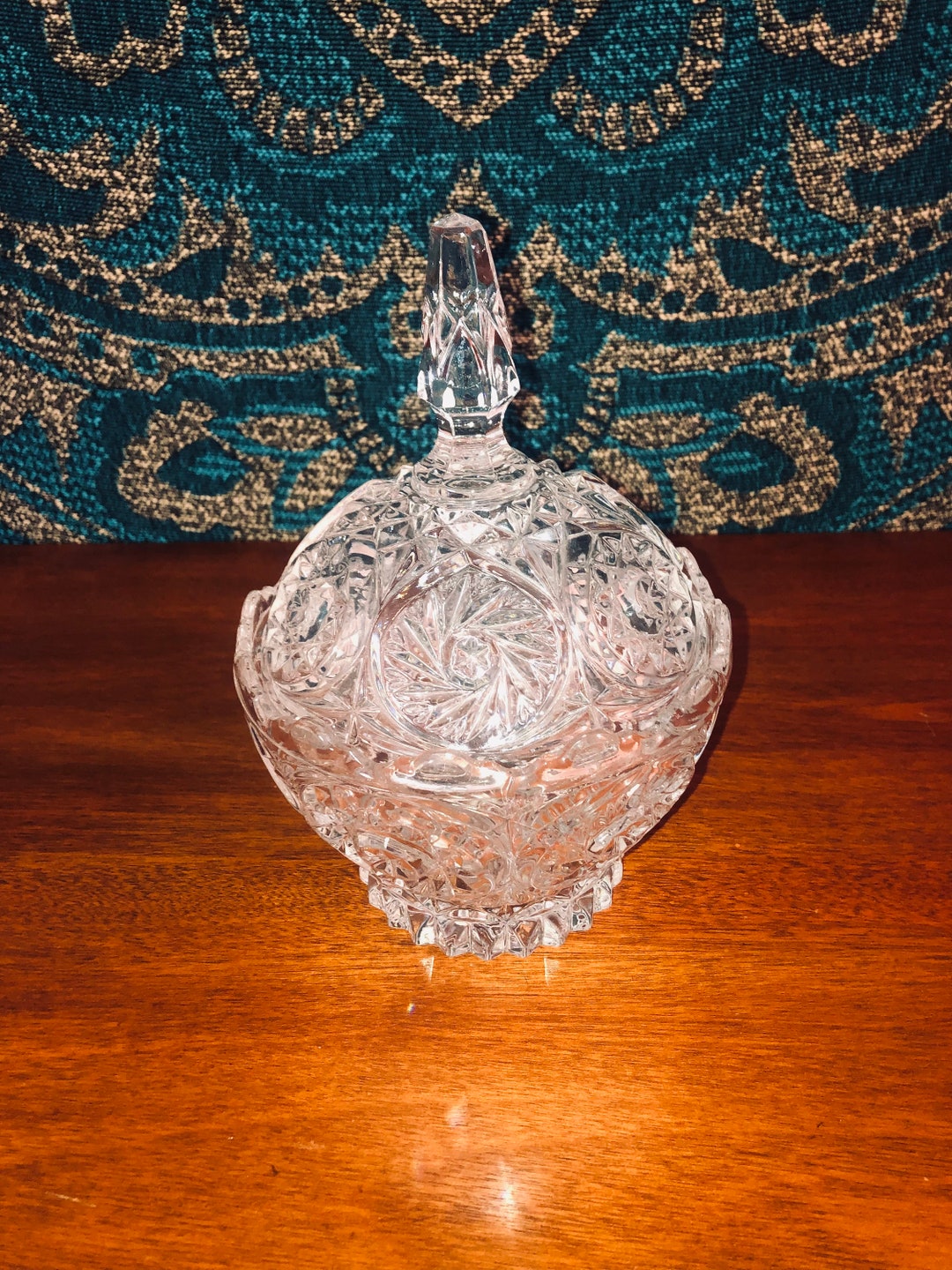 Crystal Candy Jar-vintage - Etsy