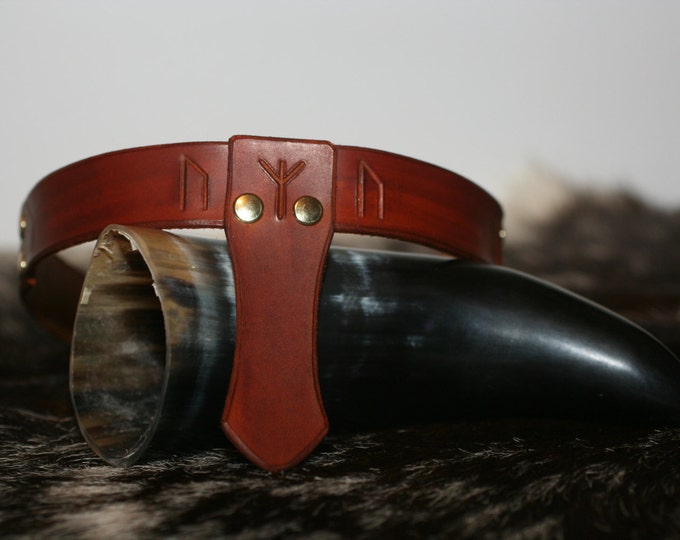 Viking Leather Headband - Etsy