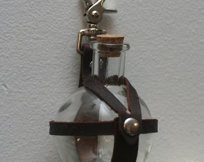 Dark Brown Steampunk Leather Potion Bottle Holder - Etsy