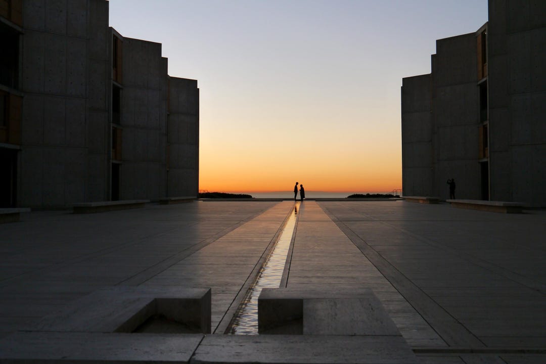 Louis Kahn's Salk Institute Sunset Art Print Unframed La Jolla ...