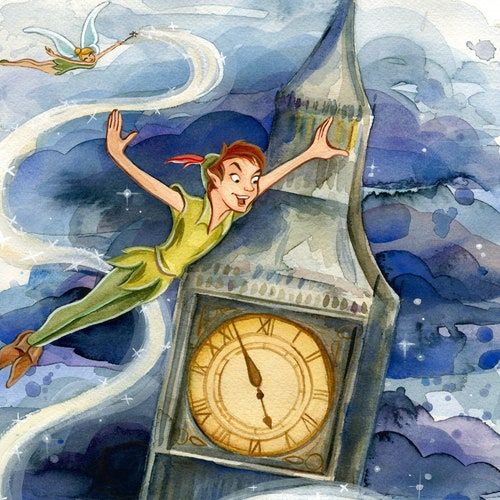 Off to Neverland Premium Art Print - Etsy