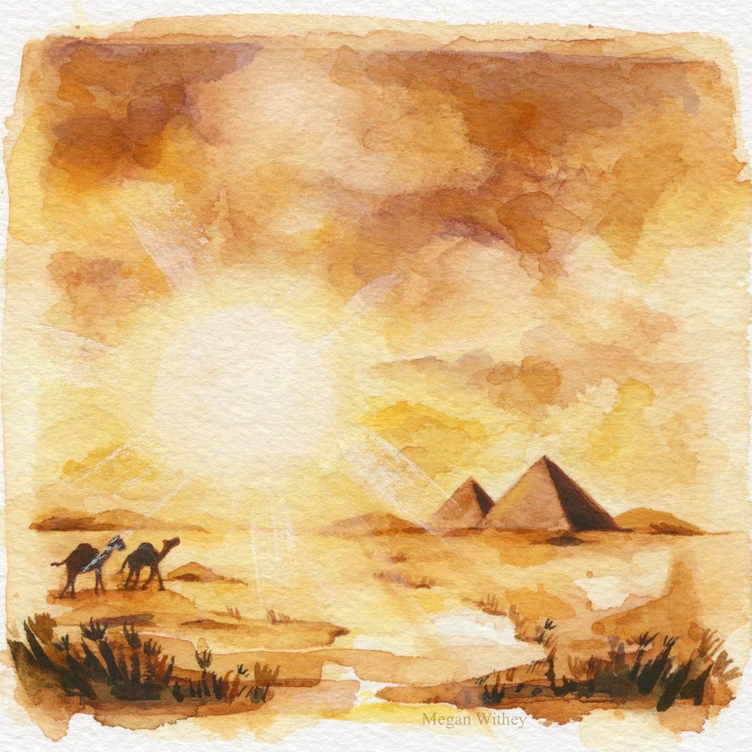 Pyramids of Giza 10x10” Premium Art Print - Etsy