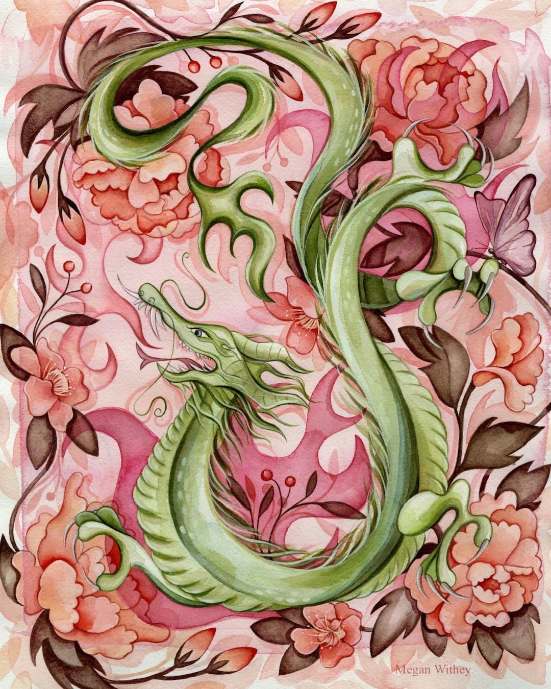Pastel Dragon - Etsy