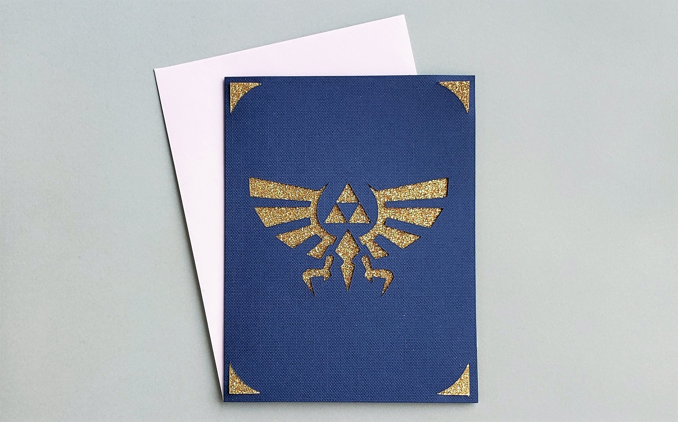 Legend of Zelda: Triforce Emblem Card - Etsy