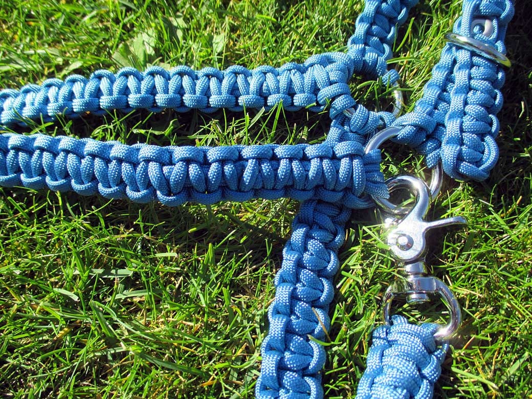 Denim Paracord Halter and 6' Lead - Etsy