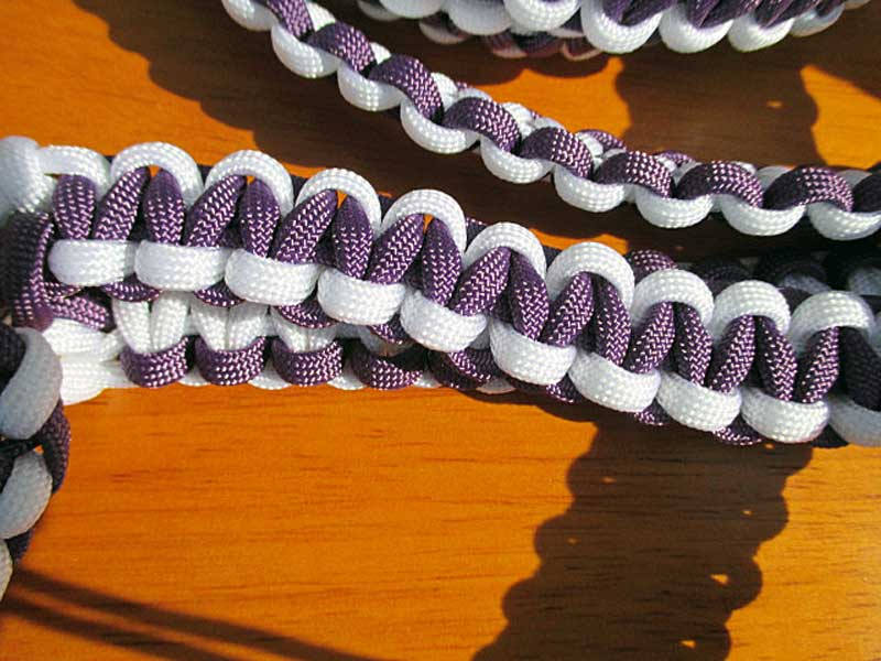 Paracord Halter and 6' Lead Purple and White - Etsy