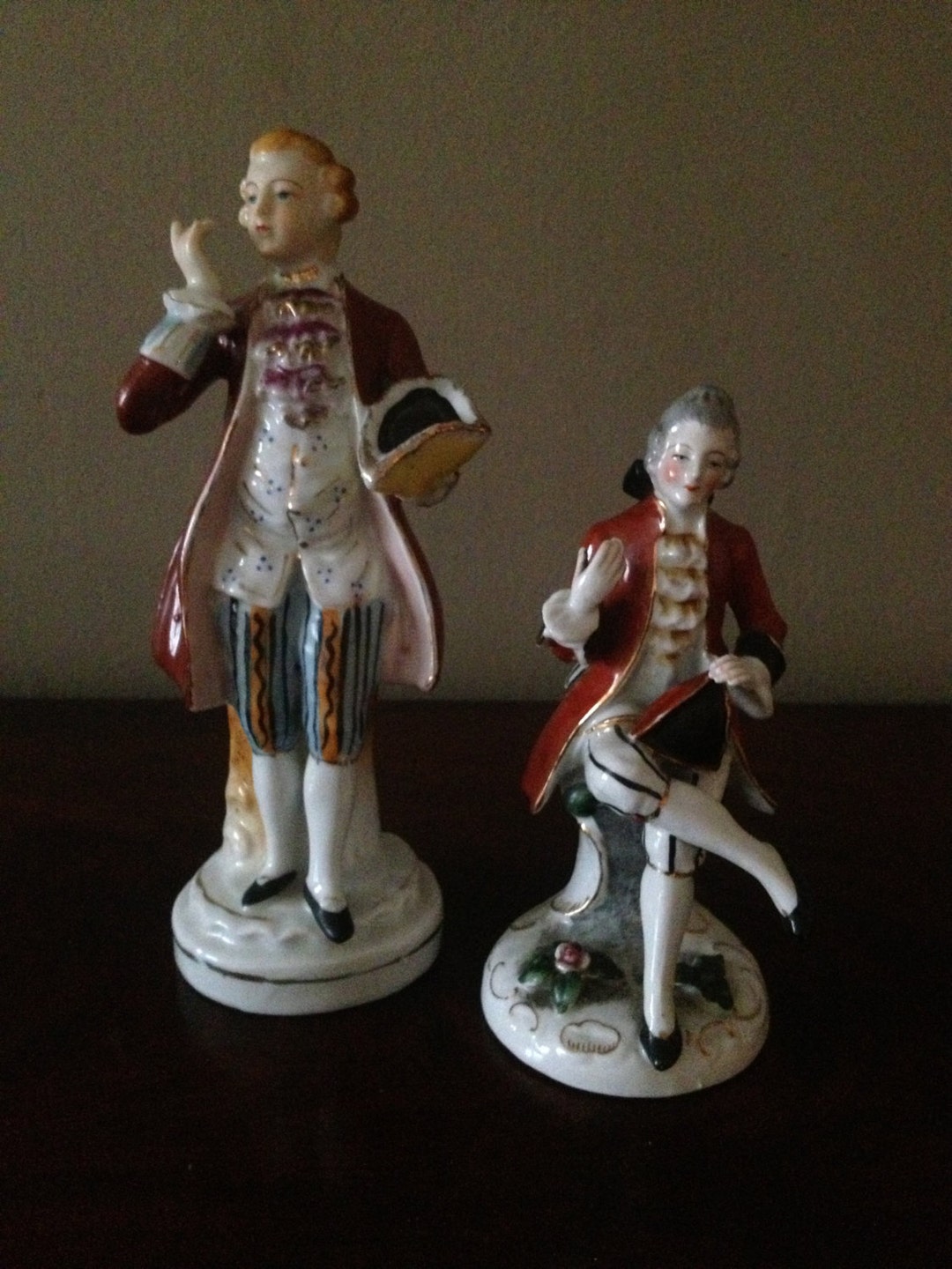 Mixed Set of Antique Porcelaine Male Figures, Antique Porcelain ...