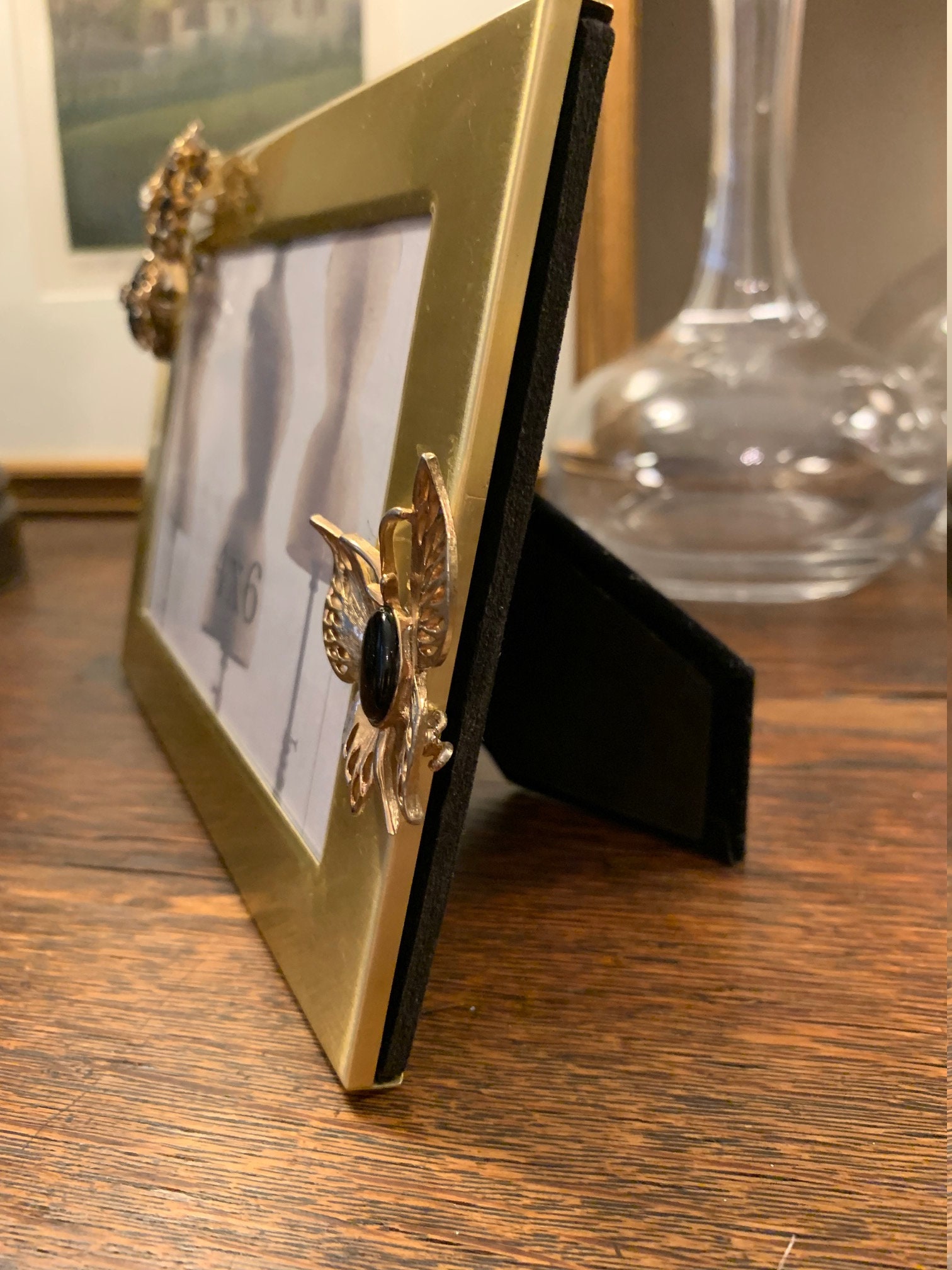 Large Gold Picture Frame with Vintage Retro Style Black Gold | Etsy