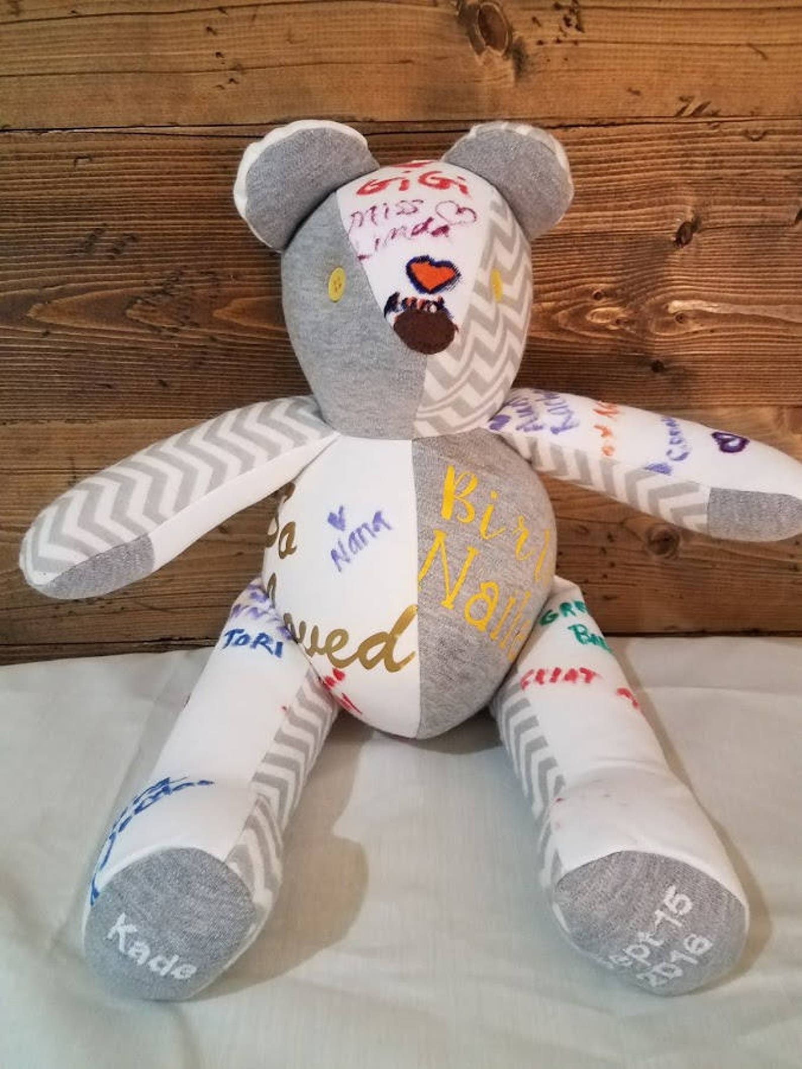 Custom Baby Memory Bears Handmade From Your Baby's - Etsy