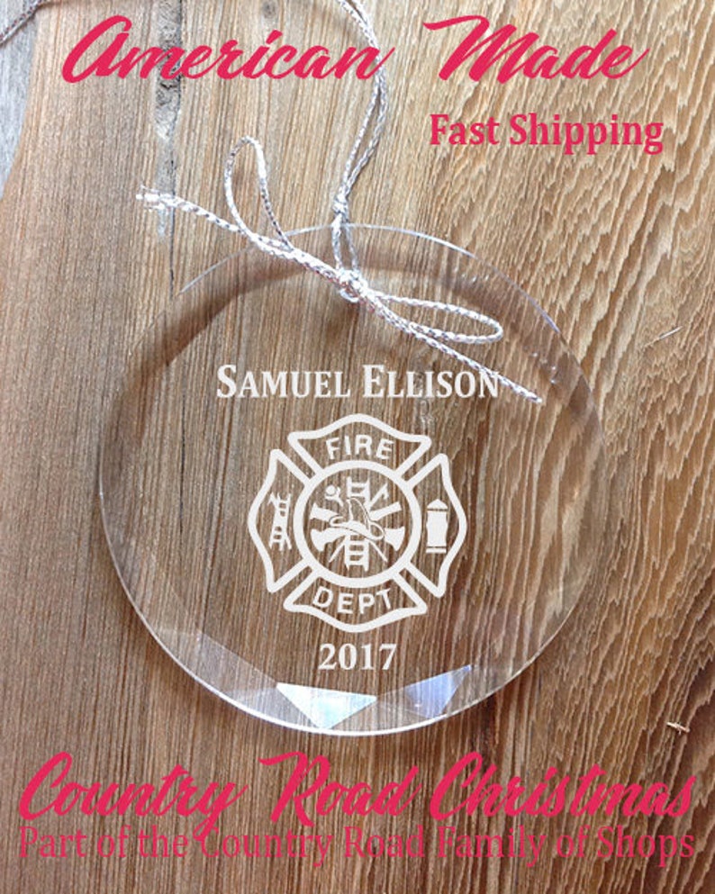 Personalized Firefighter Crest Fireman fire Department With - Etsy