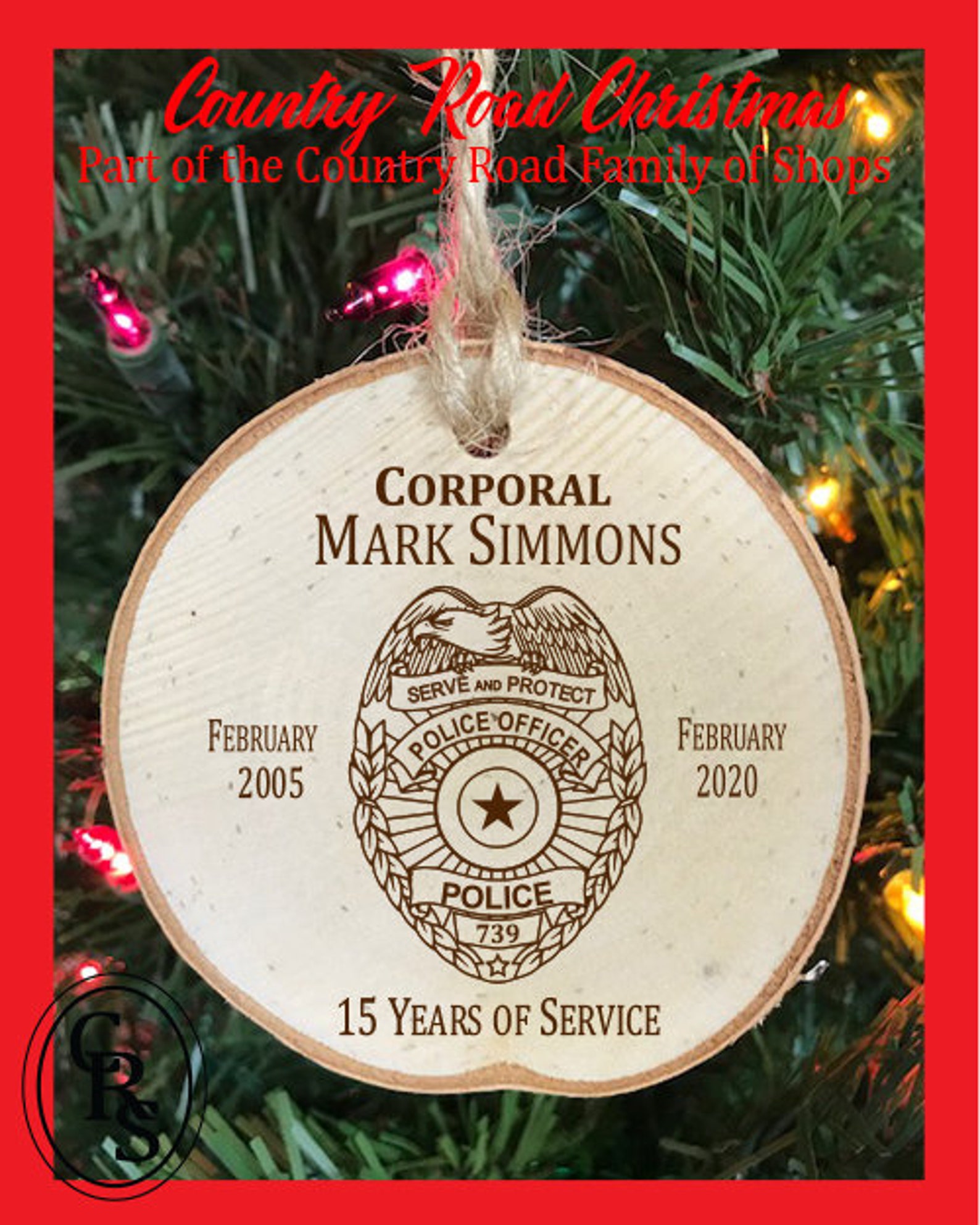 Personalized Police Officer Law Enforcement Retirement Badge - Etsy