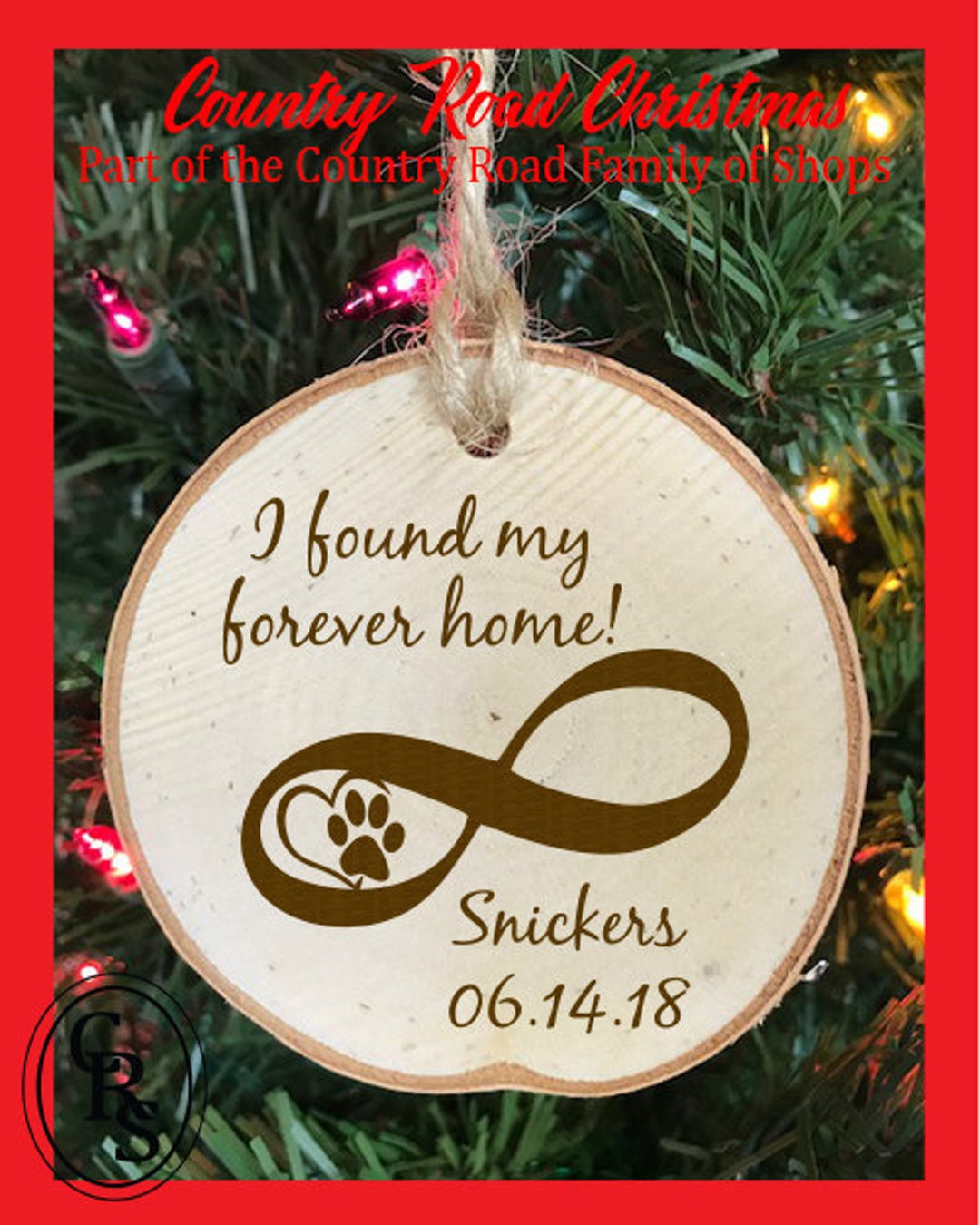 Adopted Pet Forever Home Pet Ornament - Pets First Christmas - Pet ...