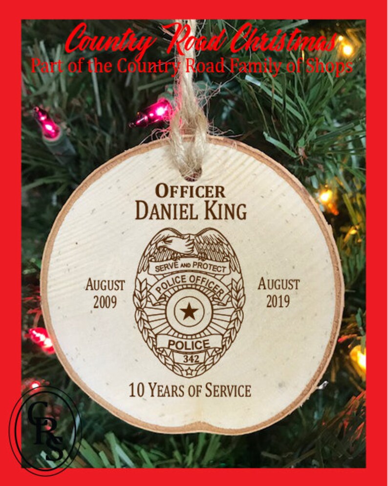 Personalized Police Officer Law Enforcement Retirement Badge - Etsy