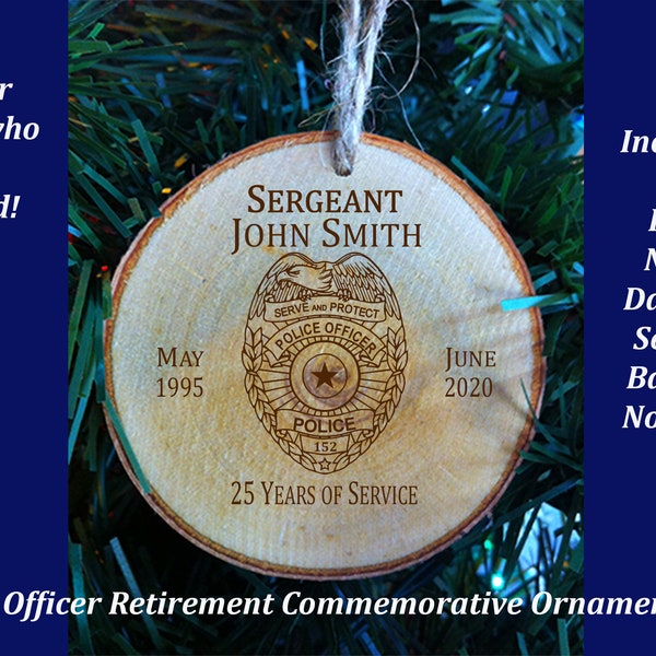 Retirement Date Ornament - Etsy